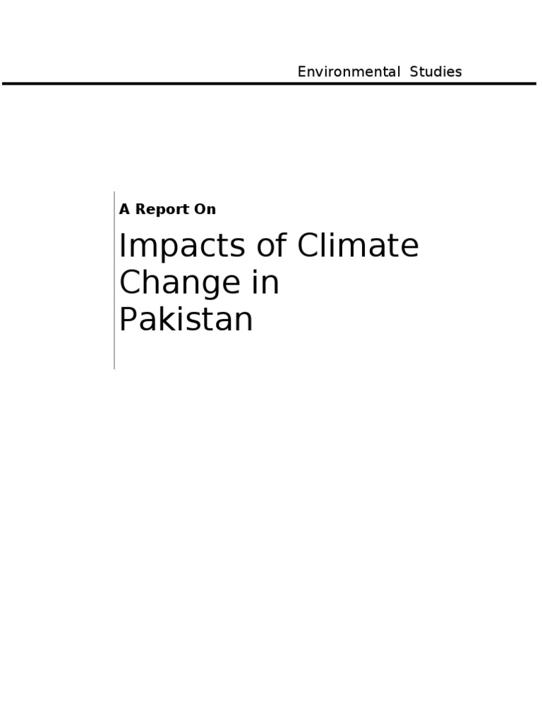Climate Pakistan | PDF | Global Warming | Climate Change