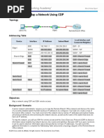 10.1.5-Packet Tracer - Use CDP To Map A Network | PDF | Router (Computing) | Computer Network