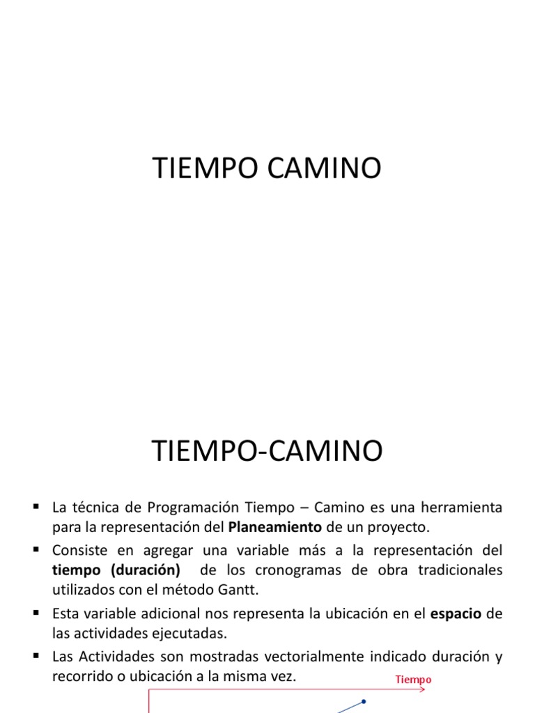 Programación del Tiempo-Camino en Proyectos | PDF | Velocidad | Machu ...