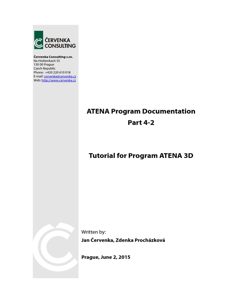 ATENA Engineering 3D - Tutorial PDF | PDF | Structural Steel | Line ...