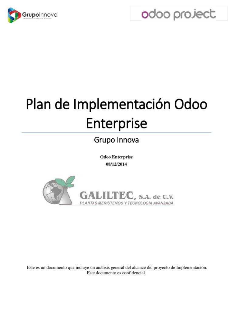 Plan de Implementacion | PDF | Contabilidad | Presupuesto