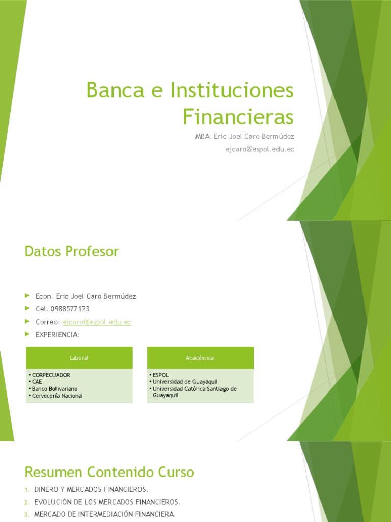 Banca e IIFF Introducción | PDF | Ecuador | Bancos