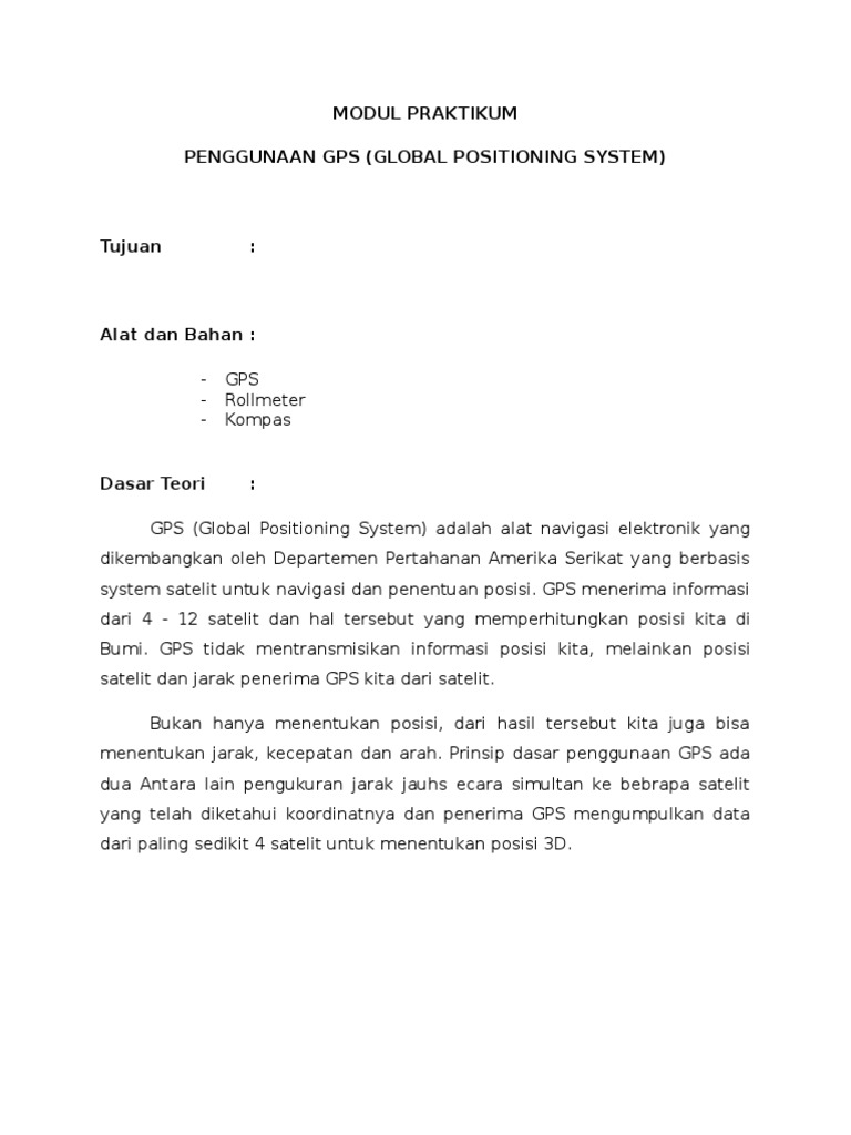 Determining Positions and Measurements Using GPS | PDF