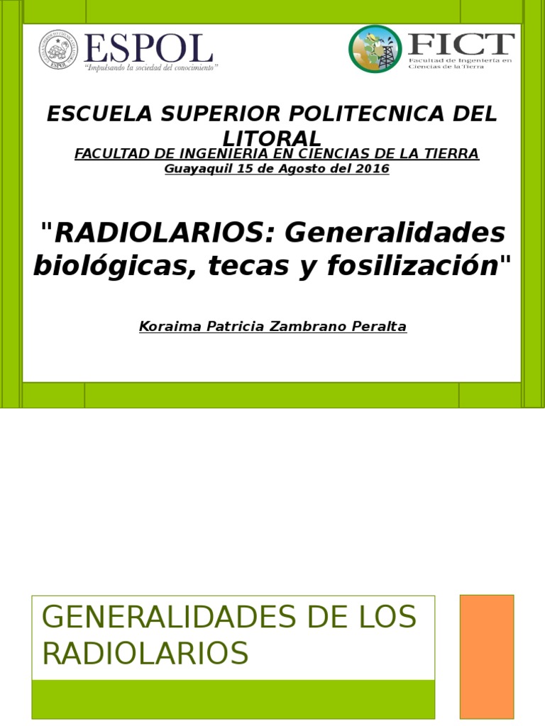 Radiolarios | PDF