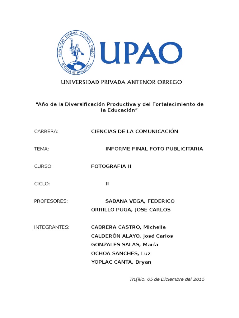 Informe Foto Publicitaria | PDF | Fotografía aérea | Publicidad