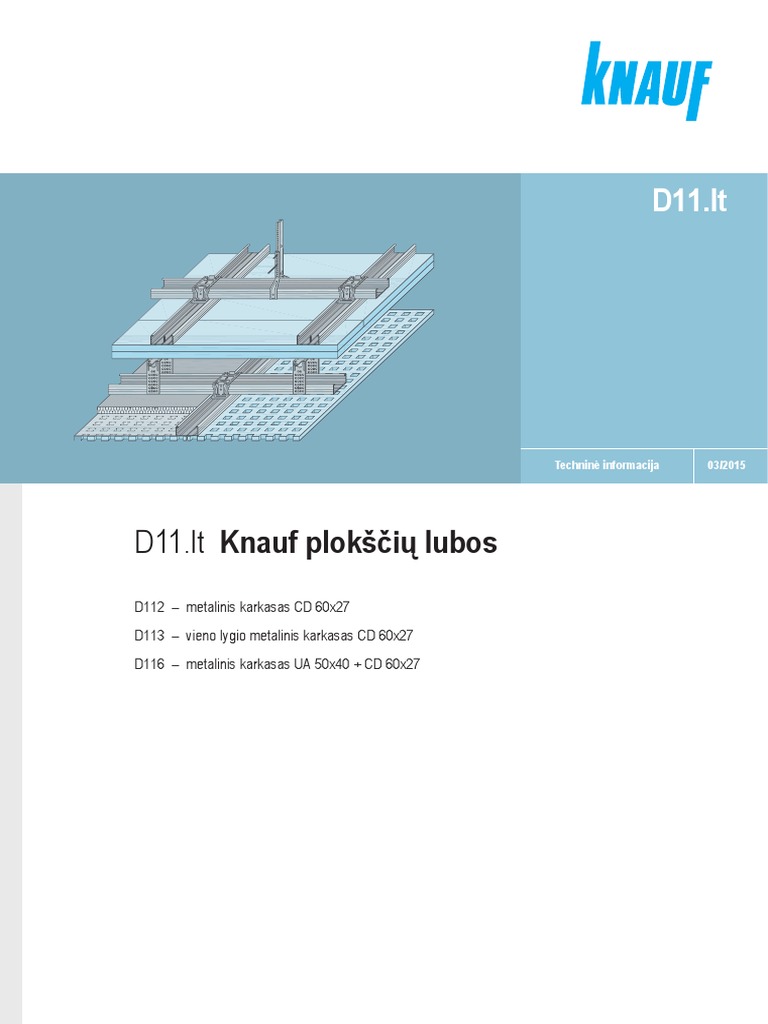 D11 Knauf Ploksciu Lubos Sistema PDF | PDF