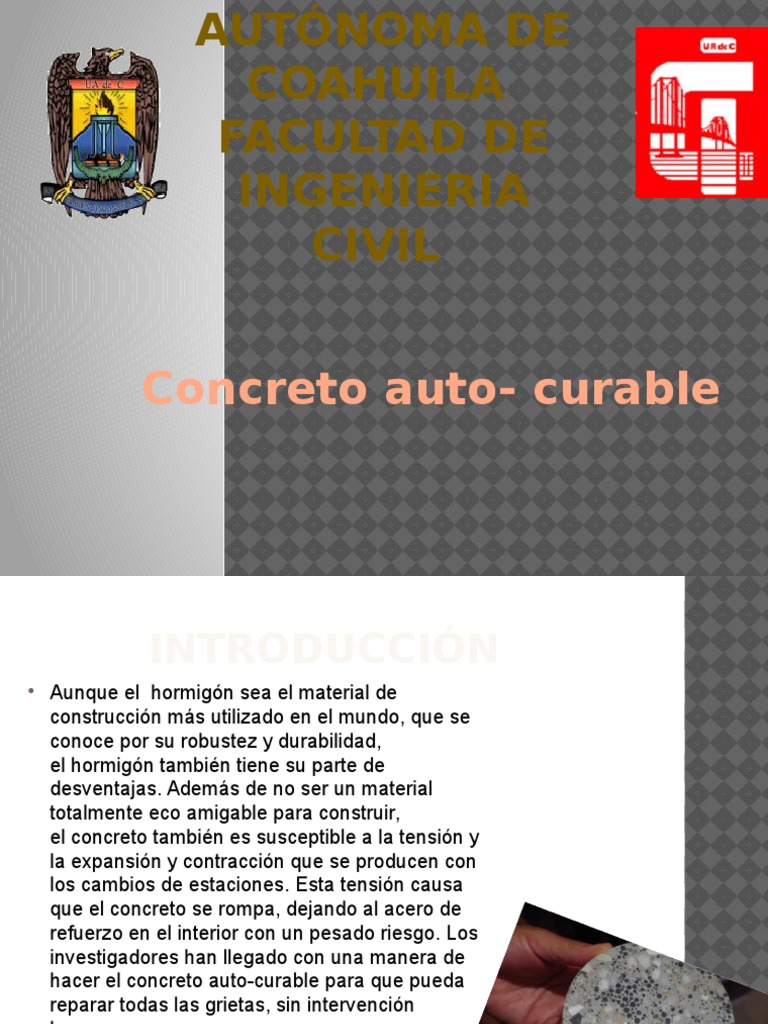 Concreto Autocurable | PDF | Hormigón | Polietilenglicol