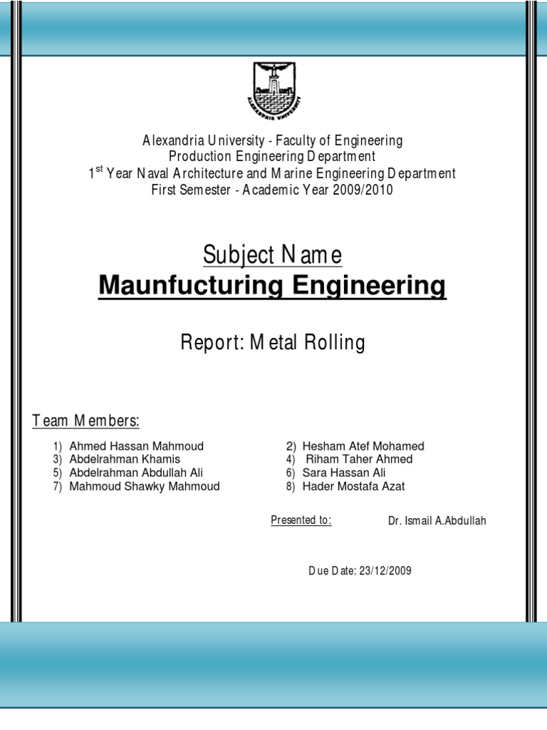 Metal Rolling Process Overview | PDF | Rolling (Metalworking) | Sheet Metal