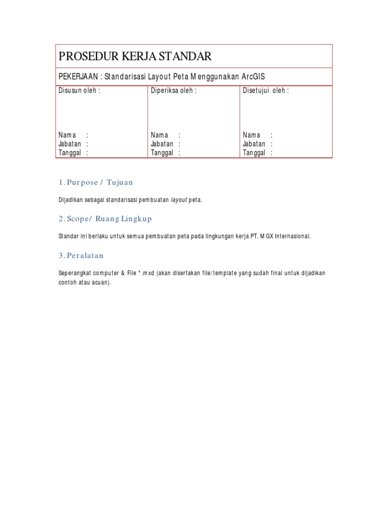 SOP Layout | PDF