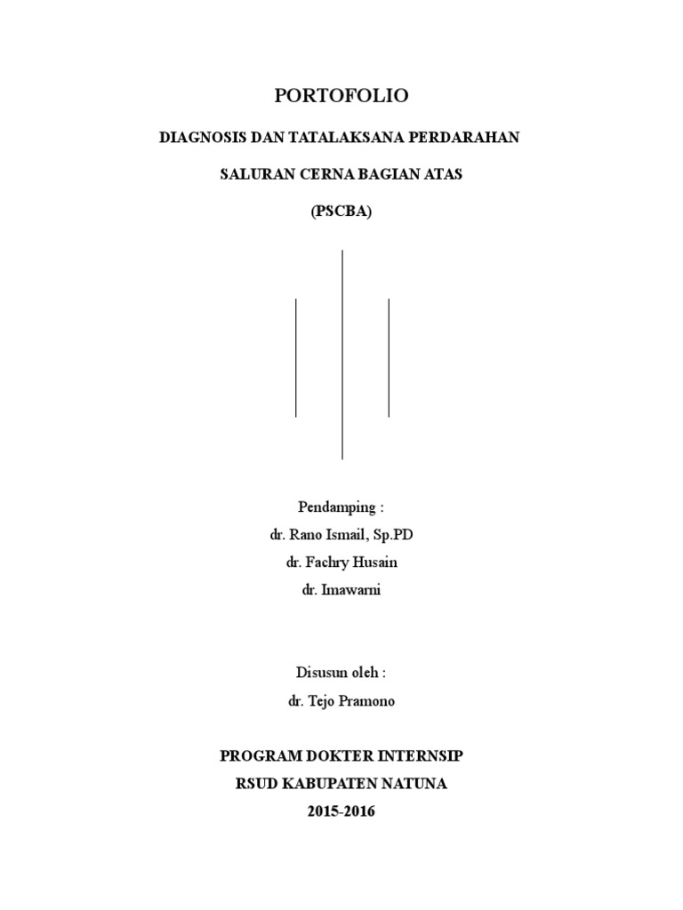 Tatalaksana Perdaran Saluran Cerna Atas | PDF
