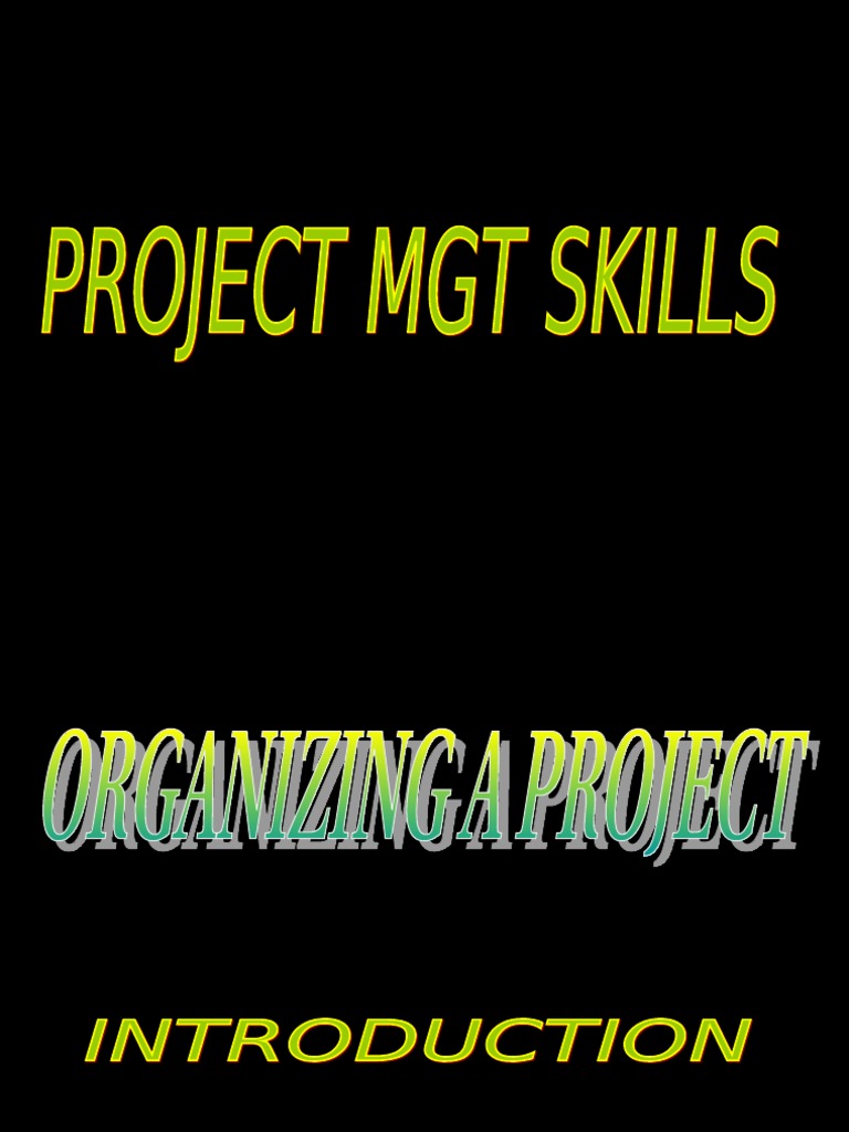 Organizing A Project | PDF | Project Management | Accountability
