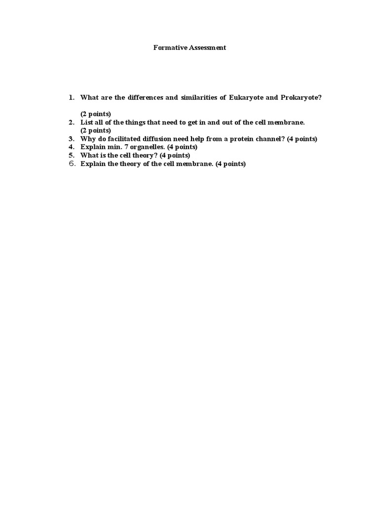 Formative Assessment | PDF