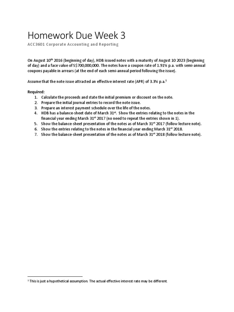 Homework Due Week 3 | PDF