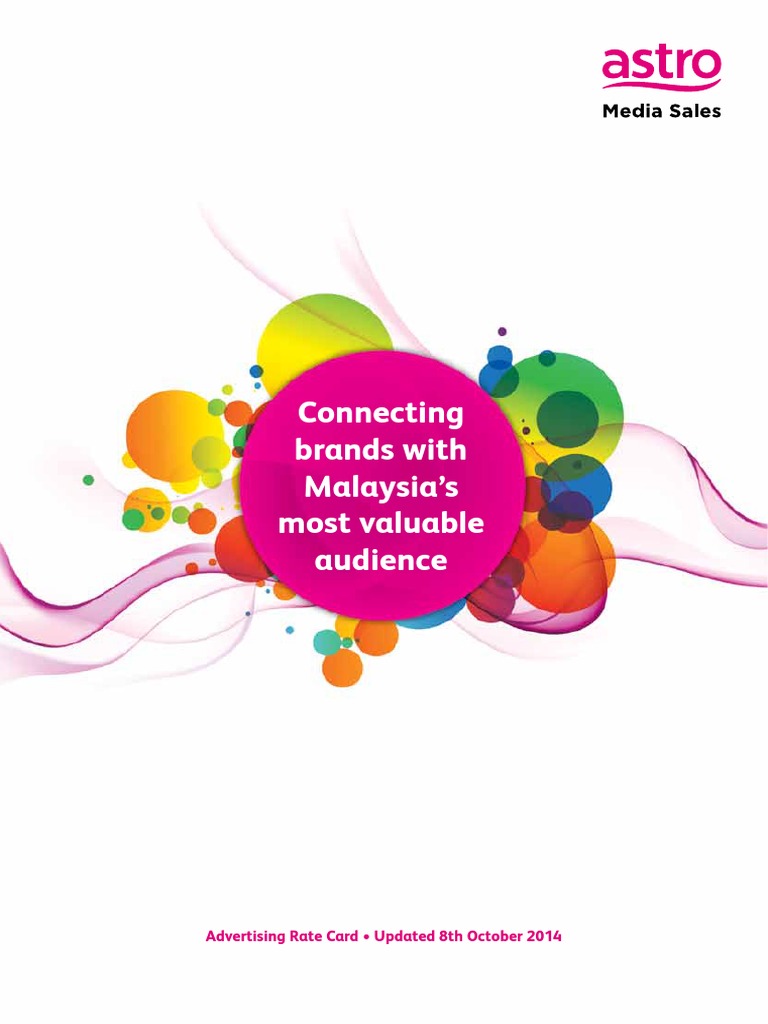 Astro TV Advertising Rate Card (Rev 08 Oct 2014) | PDF | Law Of Agency ...