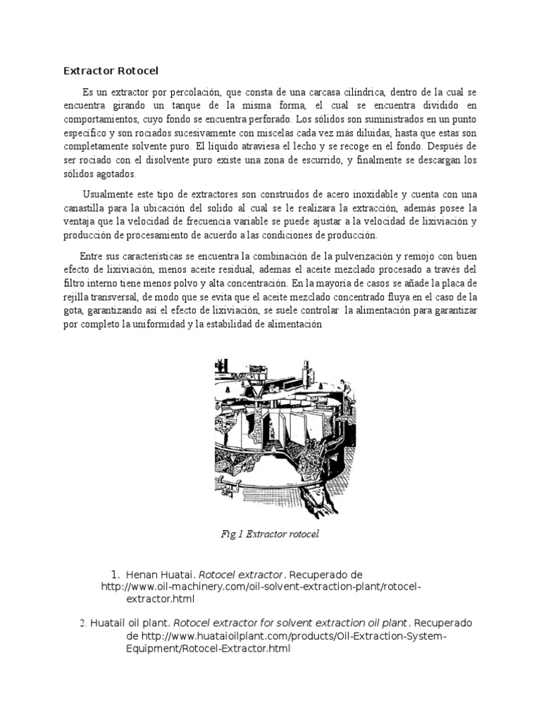 Extractor Rotocel | PDF