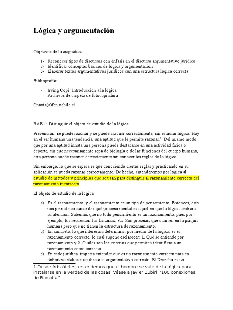Logica y Argumentacion | PDF | Falacia | Proposición