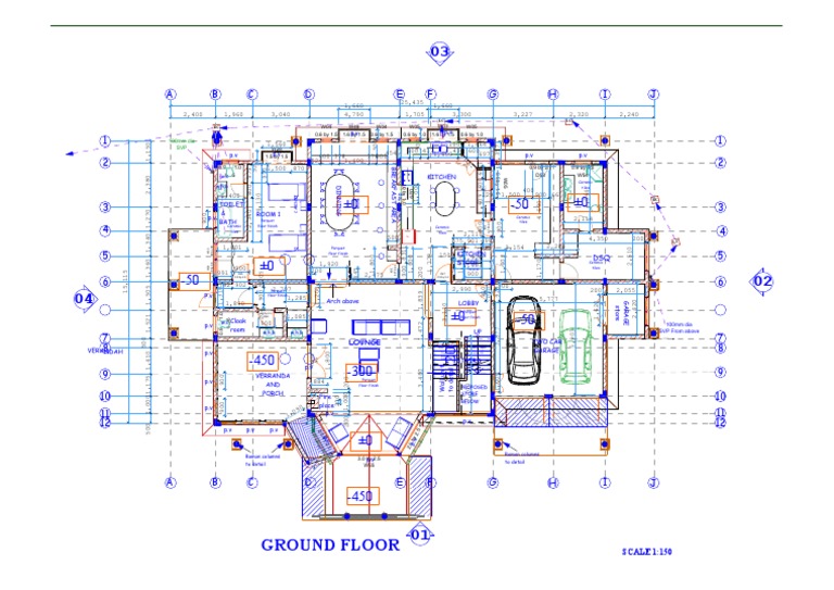 Proposed Floor Plans for a Residential Building with Dimensions, Room ...
