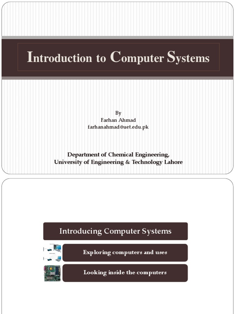 Intro To Computer Systems | PDF | Computing | Areas Of Computer Science
