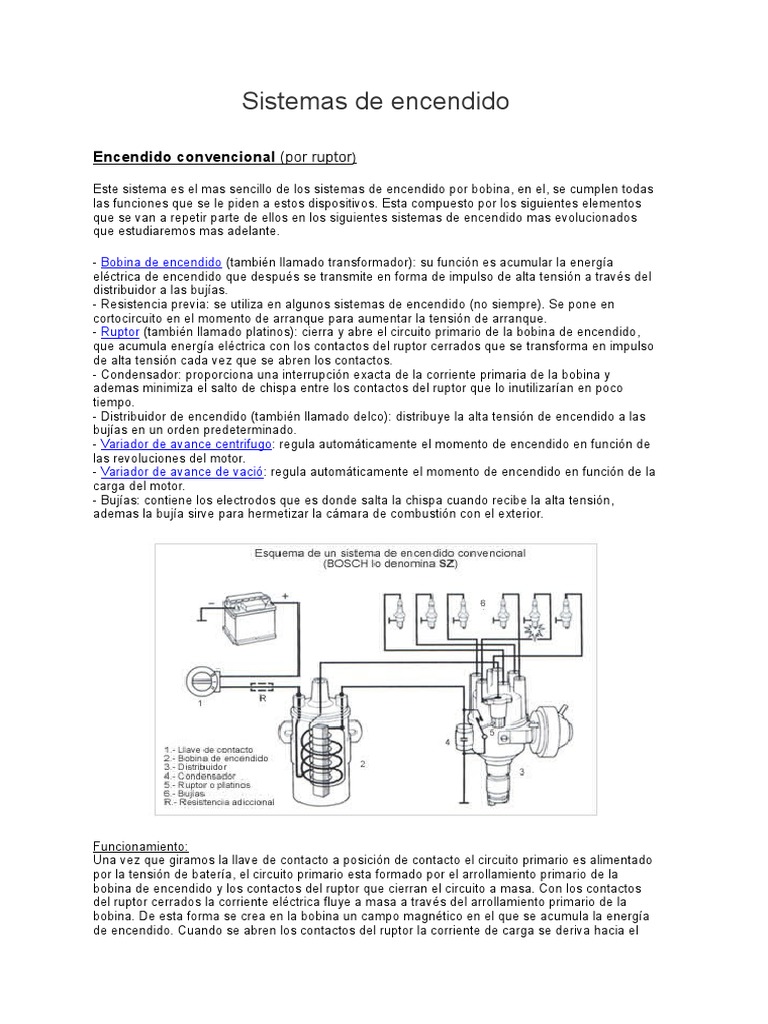 Sistemas de encendido convencionales y mejorados: una explicación ...