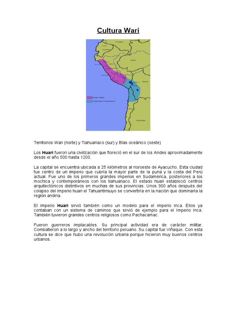 Cultura Wari | Arqueología | Cultura (General)