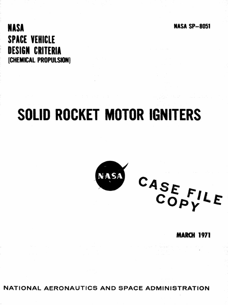 Solid Rocket Motor Igniters | PDF | Rocket Propellant | Combustion