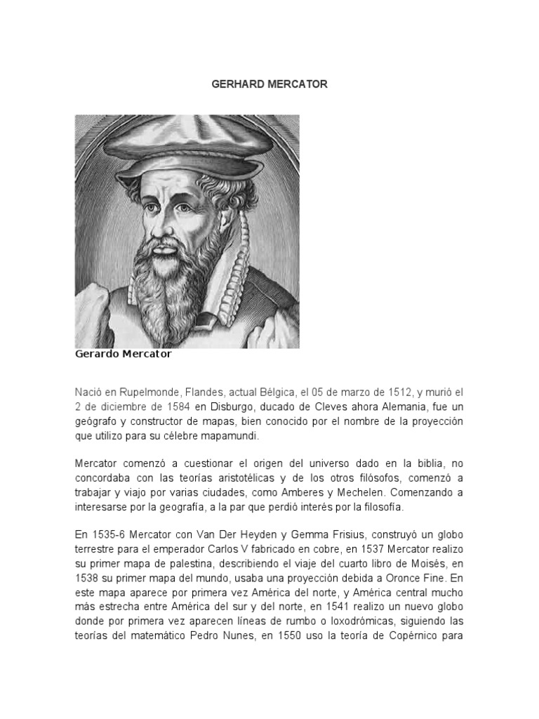 Gerhard Mercator | Geography | Cartography