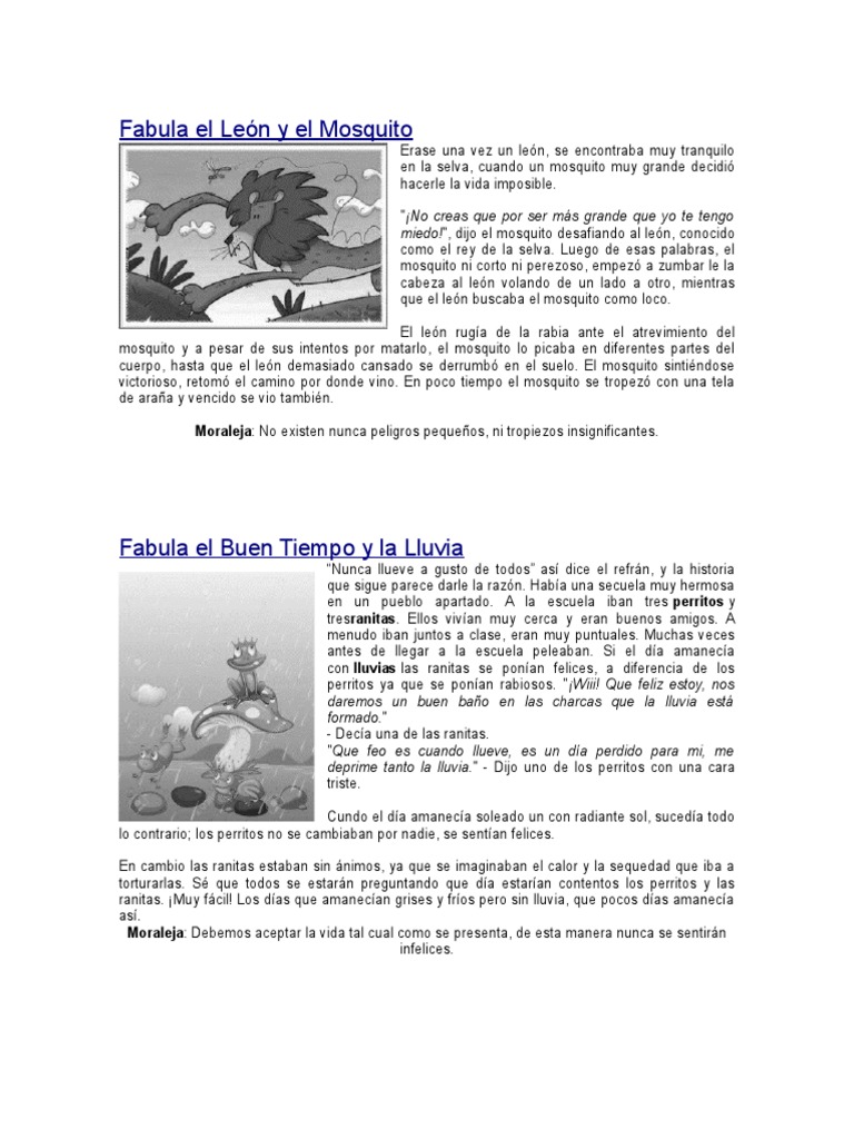 3 Fabulas | PDF | León | Ocio
