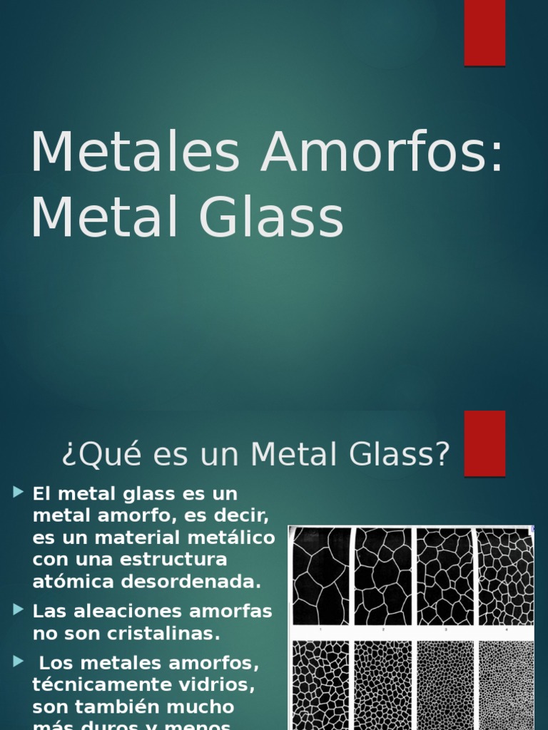 Metales Amorfos | PDF | Sólido amorfo | Rieles