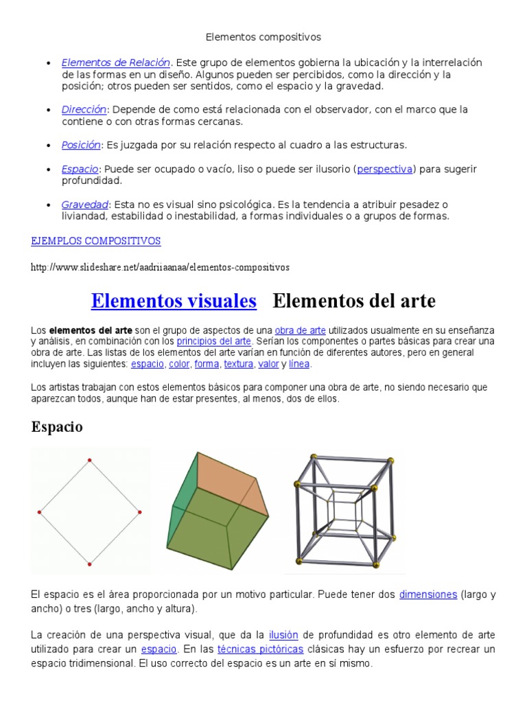 Elementos compositivos y sus características | PDF | Color | Ligero