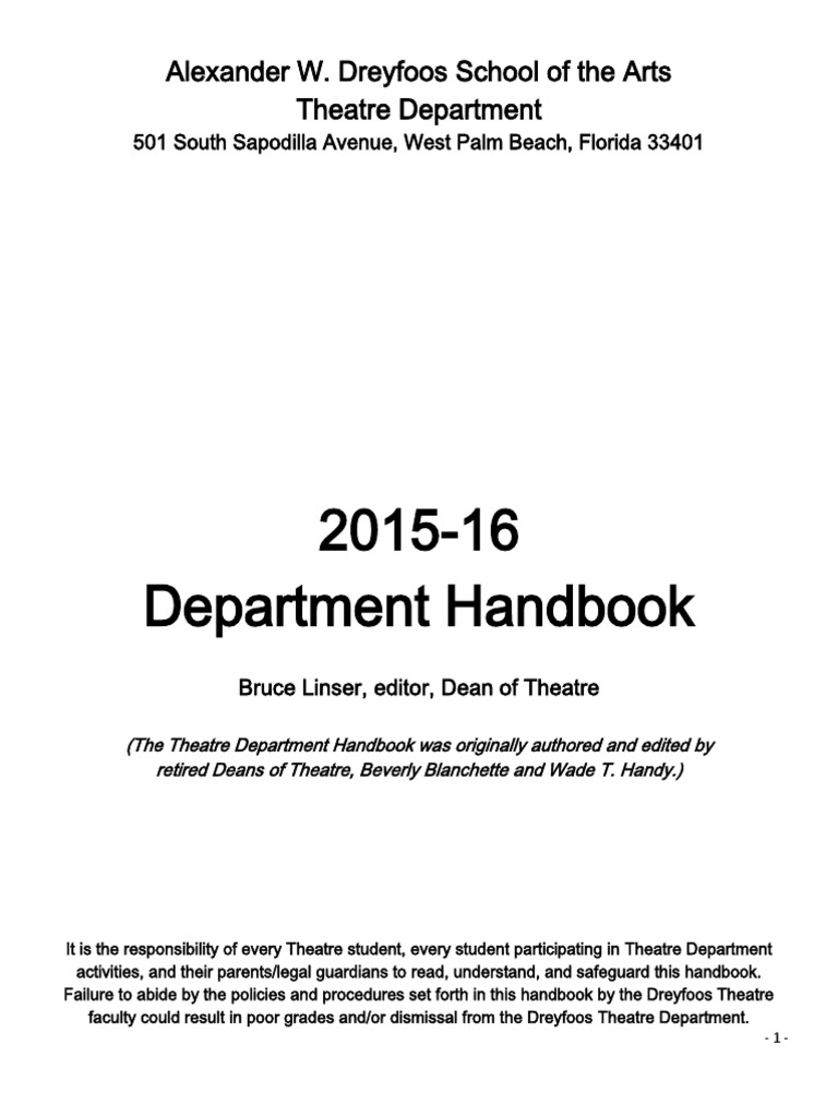 Handbook | PDF | Freshman | Students