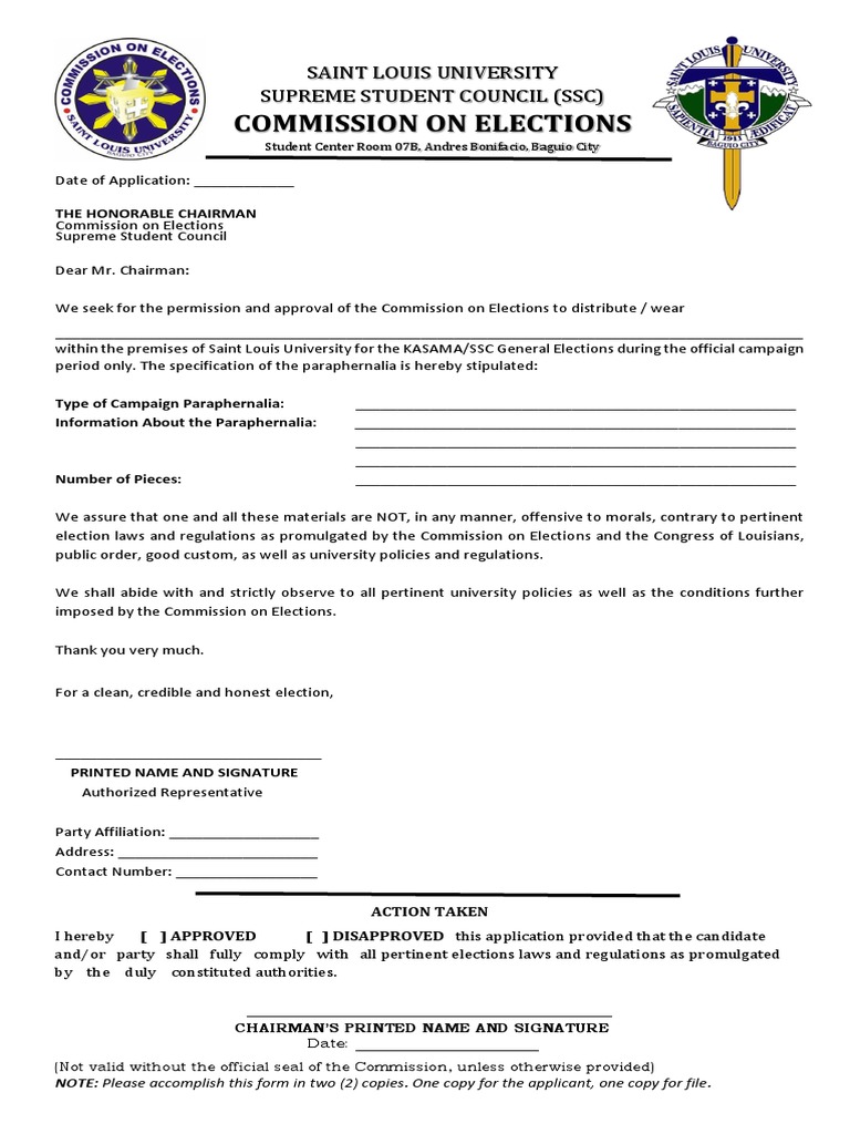 Comelec Distribution Form | PDF