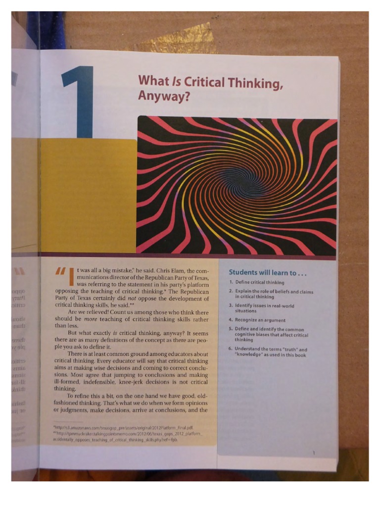Critical Thinking Moore and Parker 11 Ed - CH 1 and 2 | PDF