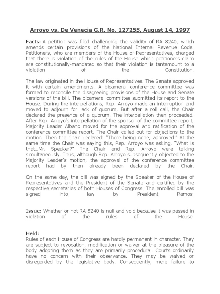 House Rules Violation Nullifies Tax Law | PDF | United States House Of ...