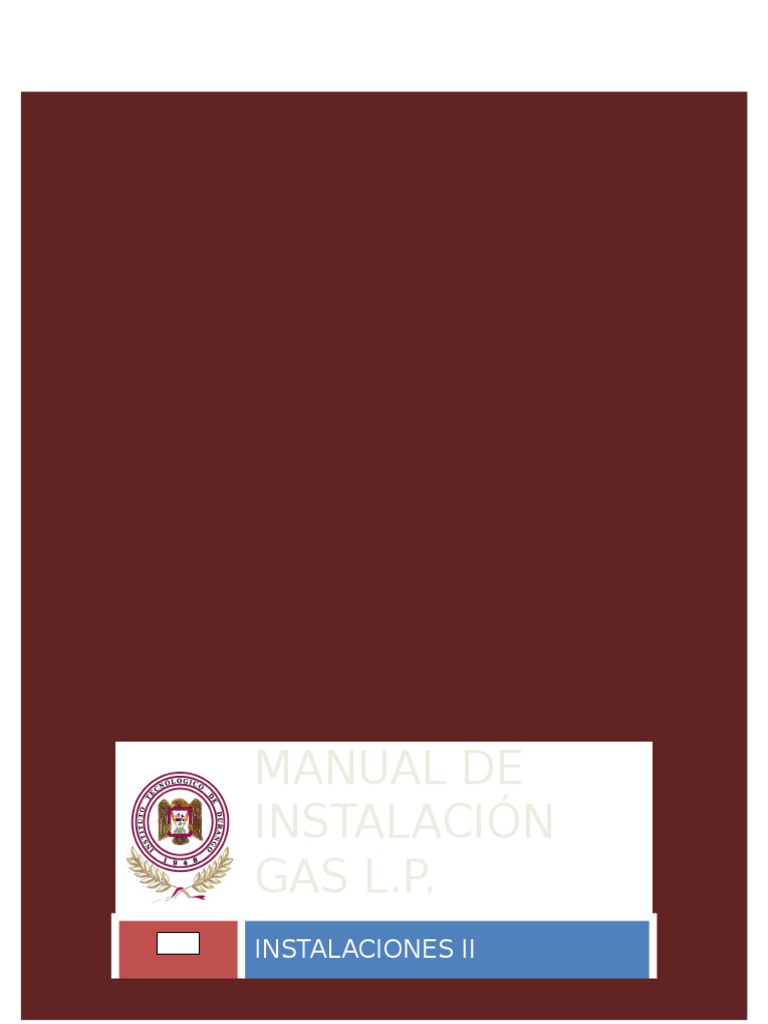 Manual Instalacion de Gas | PDF | Tubería (transporte de fluidos) | Tap ...