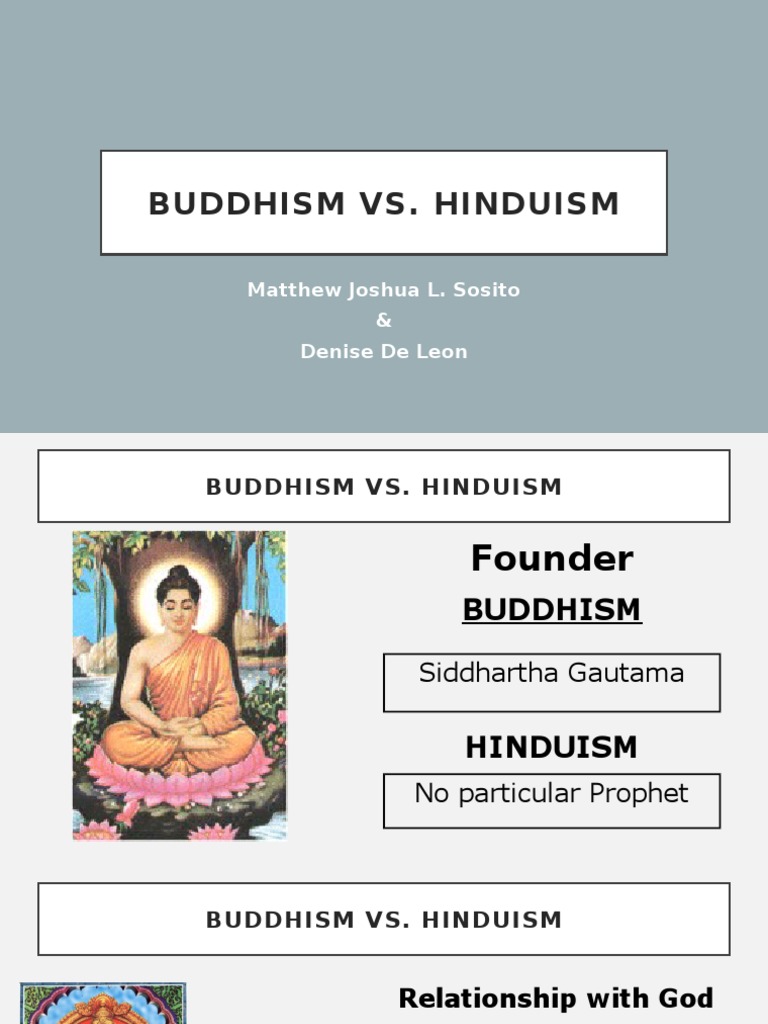 Buddhism Vs Hinduism-2 | PDF