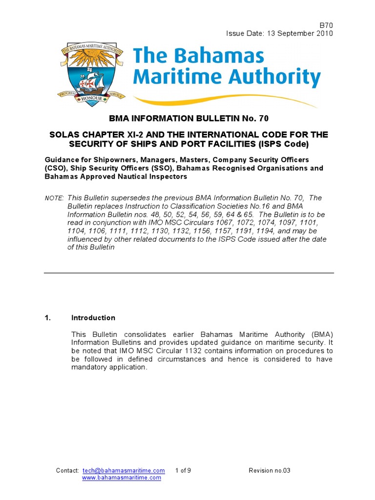 BMA Information Bulletin | PDF | Transport | Logistics