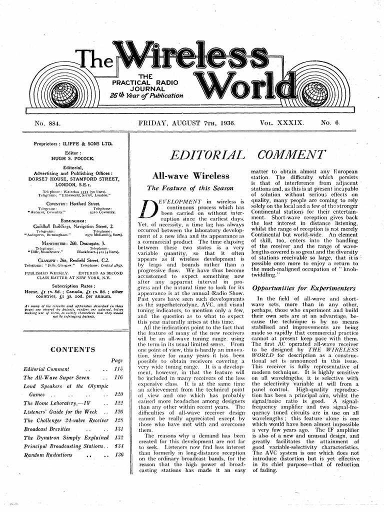 Wireless World Magazine History – KXVG