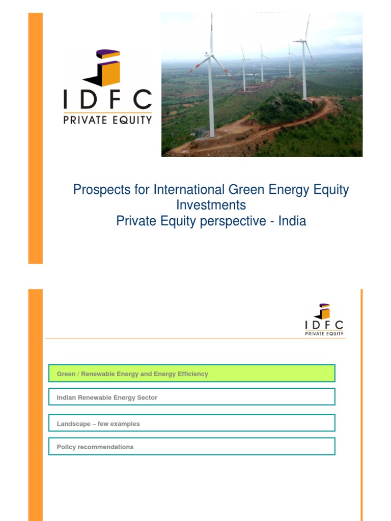 Idfc Pe Wind | Download Free PDF | Renewable Energy | Wind Power