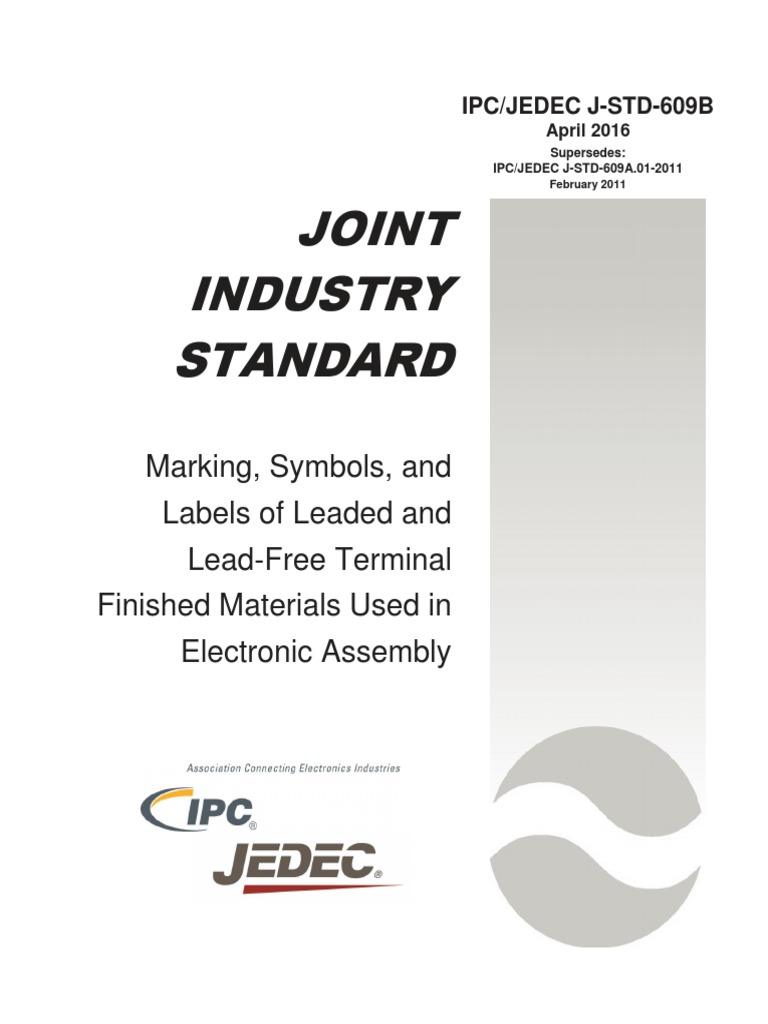 J STD 609B PDF Printed Circuit Board Materials