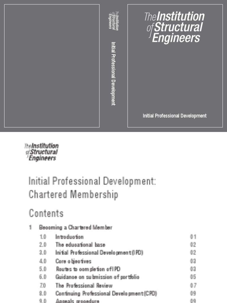 Initial Professional Development for Chartered Membership | PDF ...