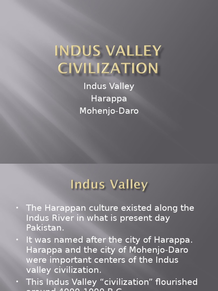 Harappa and Mohenjo-Daro Overview | PDF | Indus River | Archaeology
