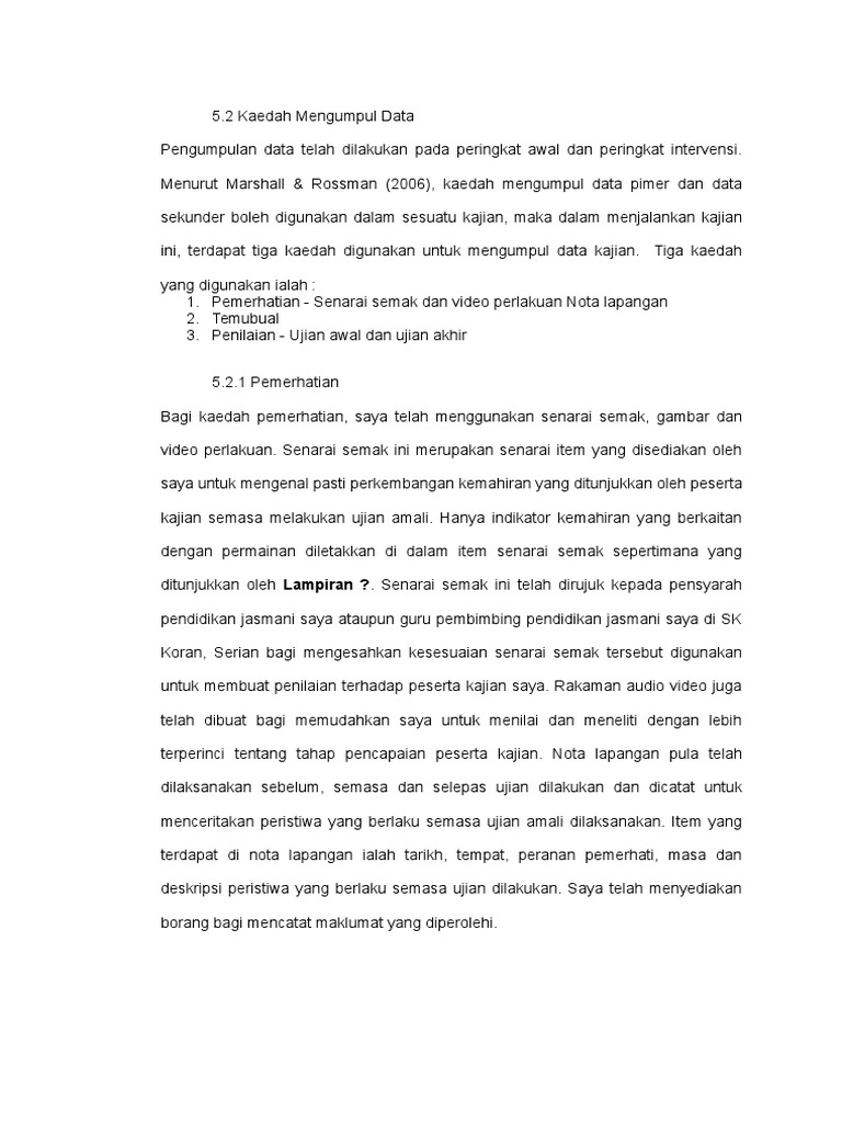 Kaedah Pengumpulan Data | PDF