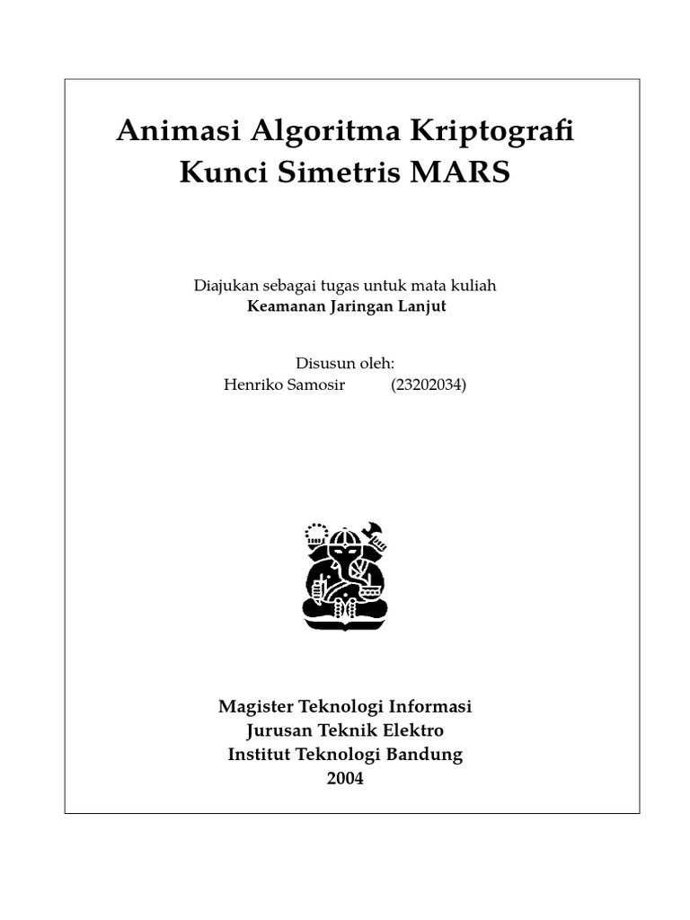 Algoritma Kriptografi Modern | PDF