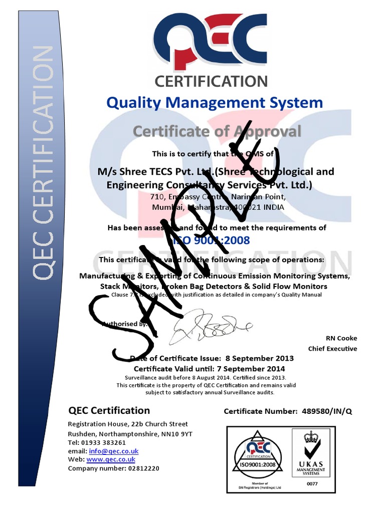 UKAS, 9001 K PDF | PDF