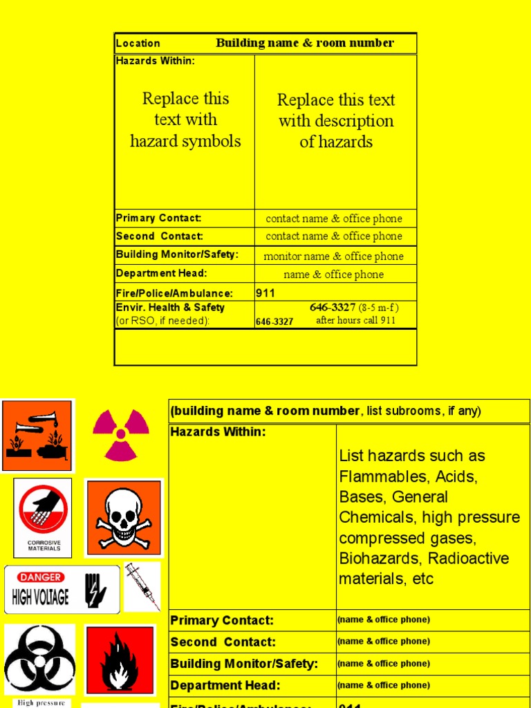 Sign Contact&Hazards | PDF