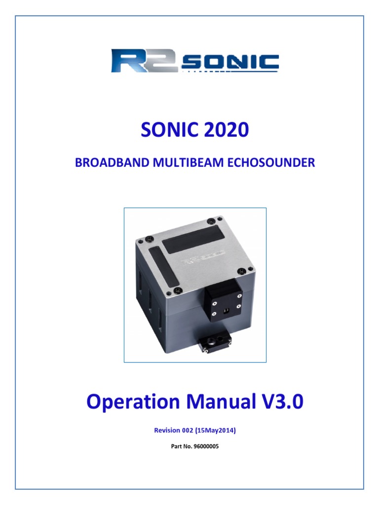 R2 Sonic 2020 - Manual | PDF | Sonar | Gyroscope
