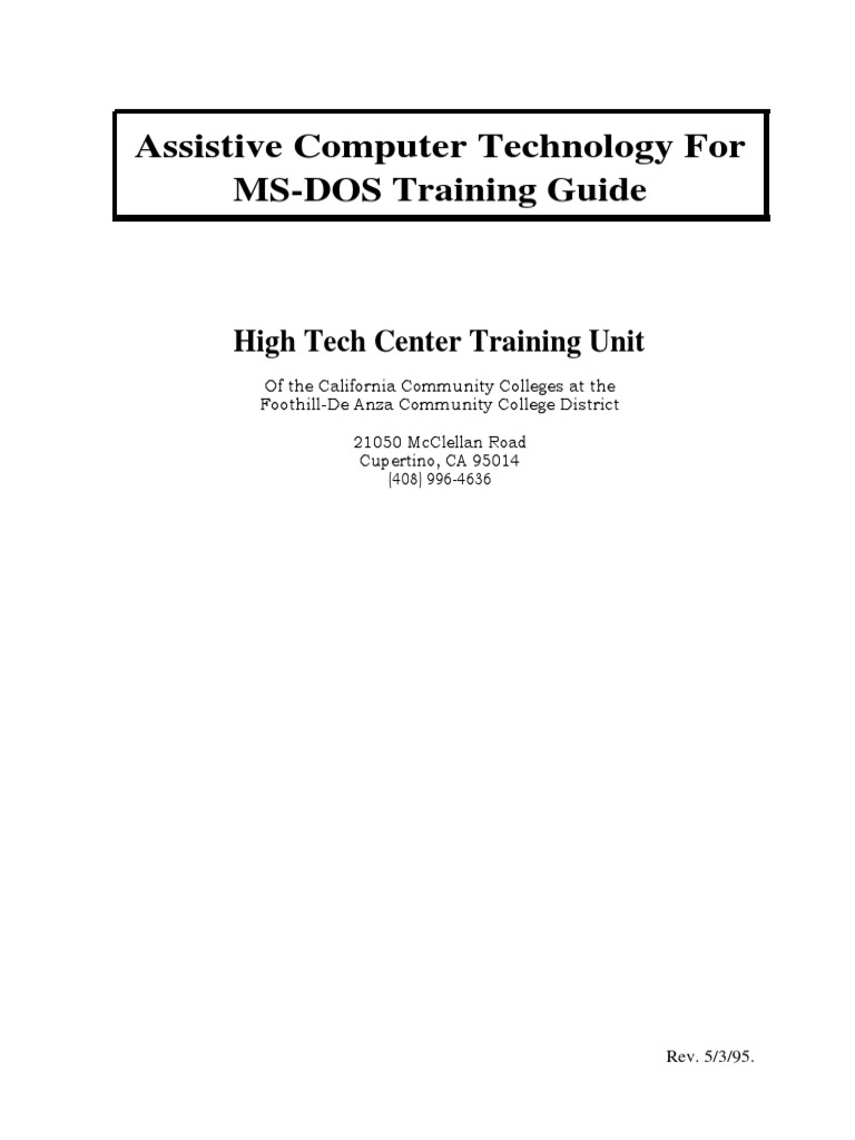 Act For Ms-Dos PDF | PDF | Ibm Pc Compatibles | Text