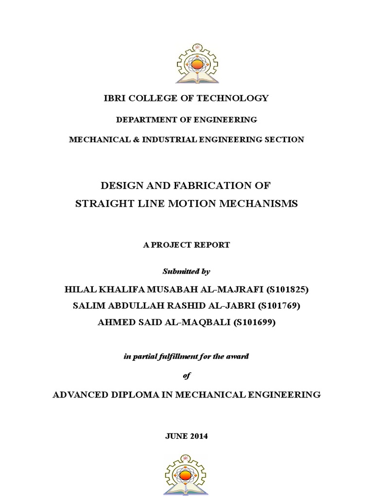 13e.project Report Sample | PDF | Metal Fabrication | Mechanical ...