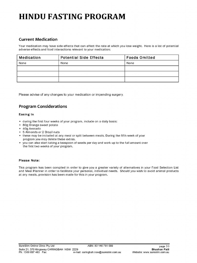 Sure Slim Plan | PDF