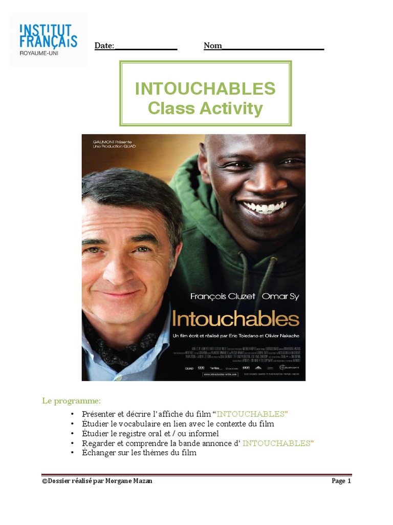 Intouchables School Activity Resources | PDF
